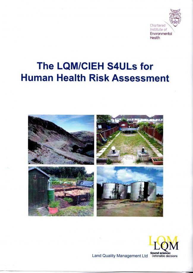 S4ULs and US EPA’s Toxicological Review of Benzo[a]pyrene – Geoenvmatters